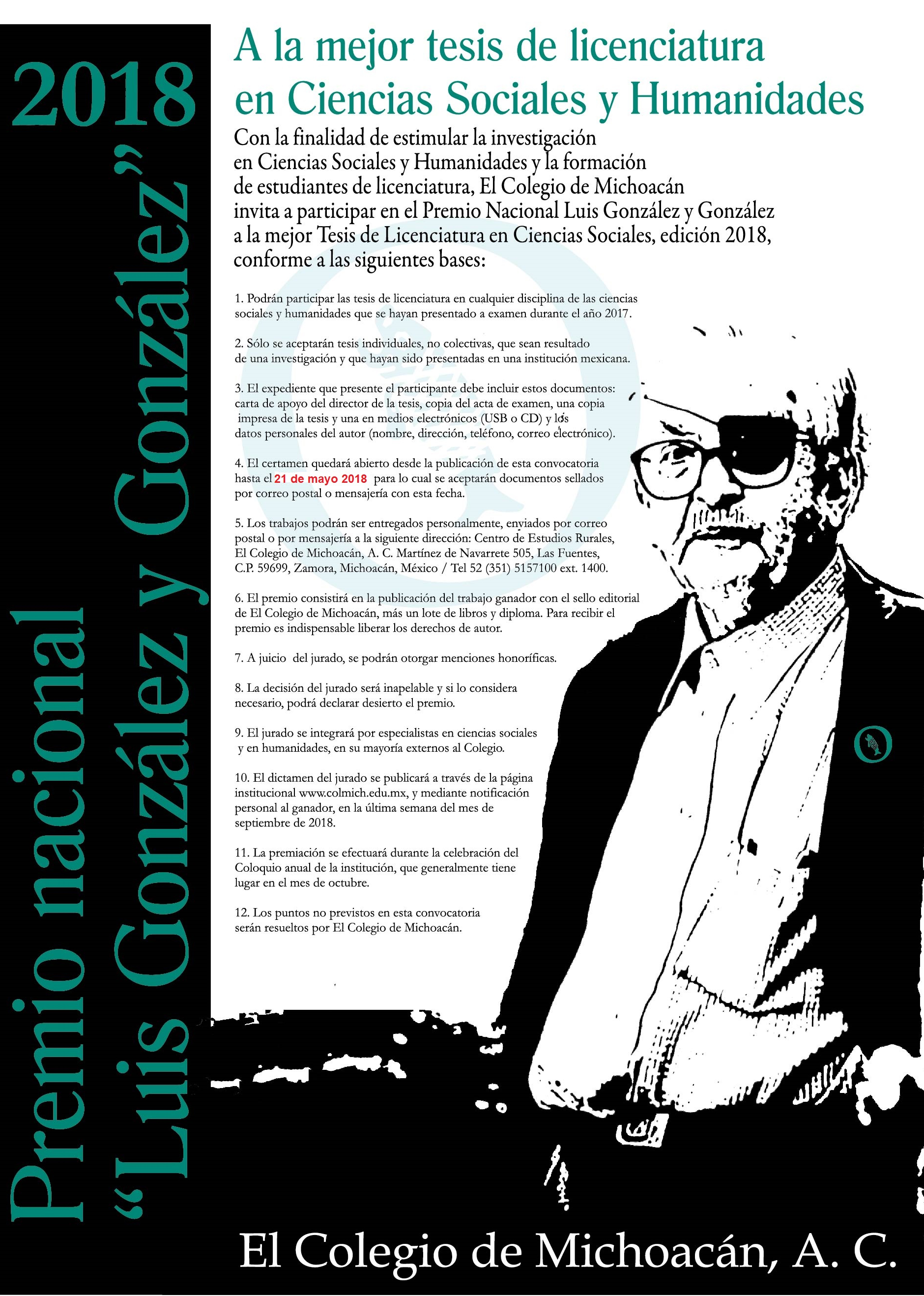 Premio Nacional Luis González 2018 - COMECSO