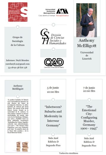 Conferencias Anthony McElligott | UAM-A - COMECSO