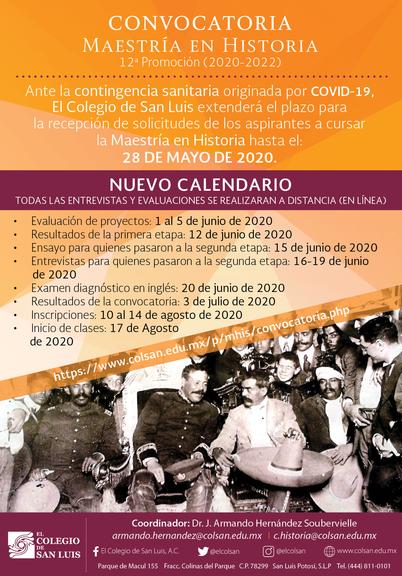 Maestría en Historia- Colsan - COMECSO