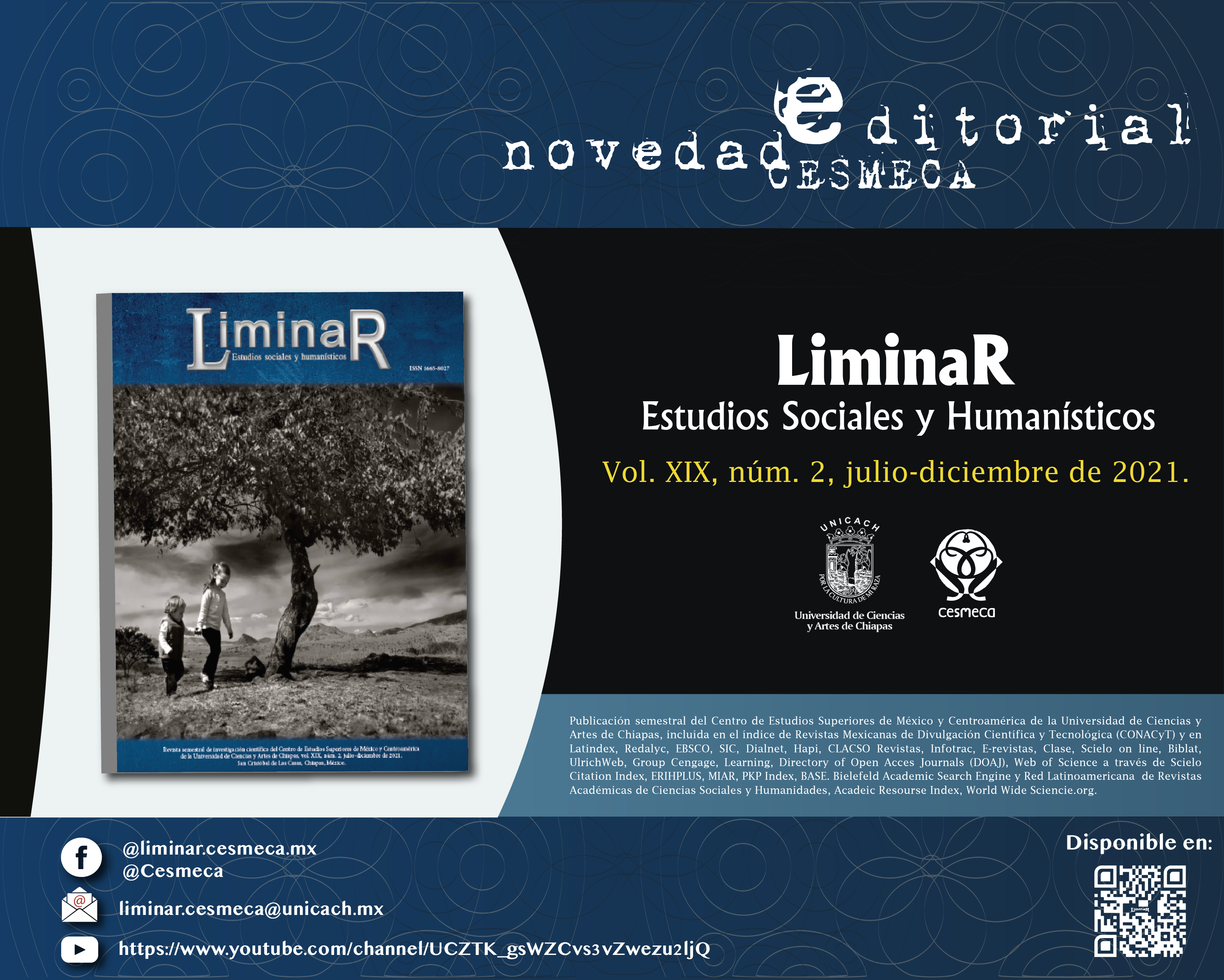 Liminar. Estudios sociales y Humanísticos, vol. 19, núm. 2 - COMECSO