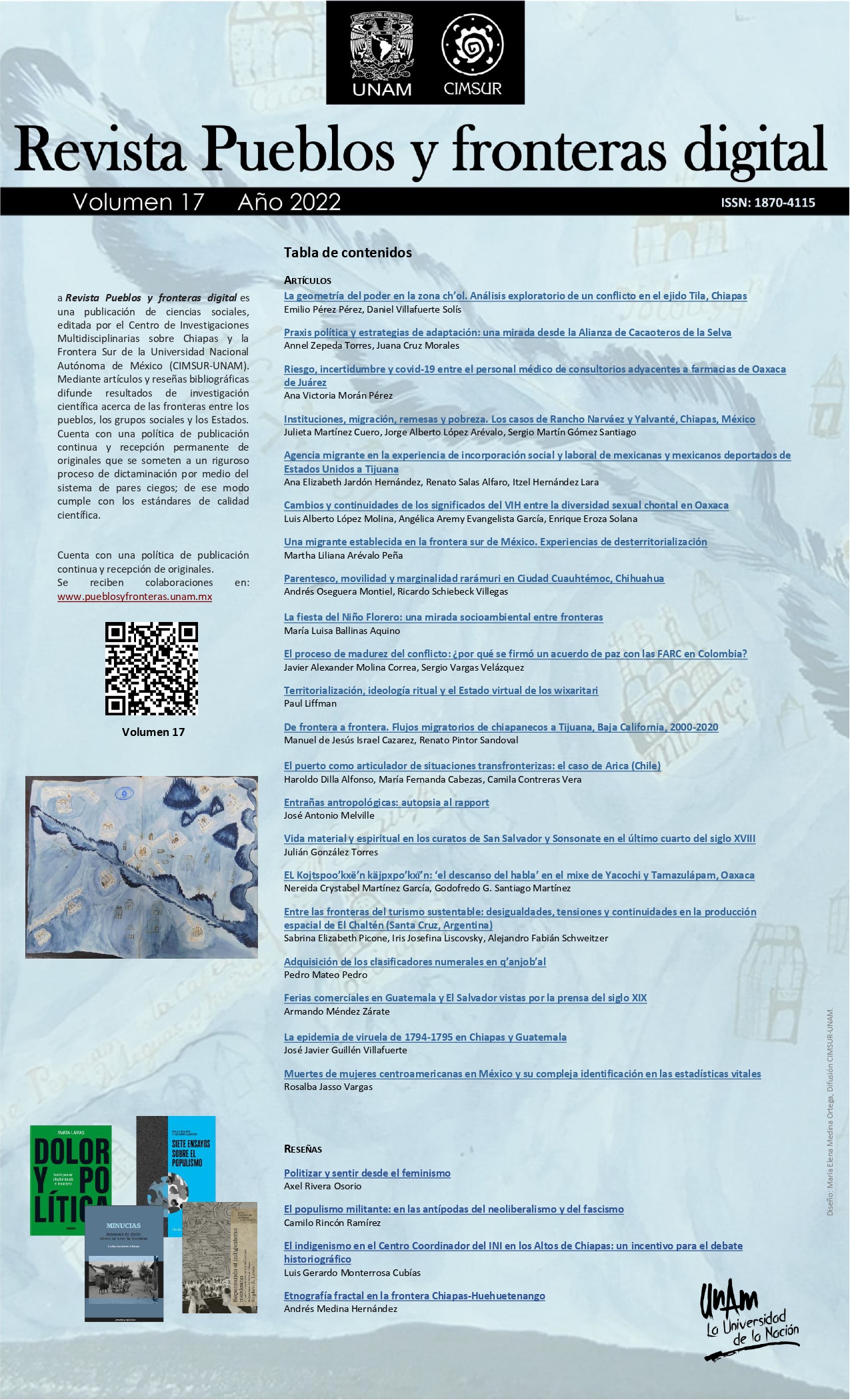 Revista Pueblos y fronteras digital, vol. 17 - COMECSO