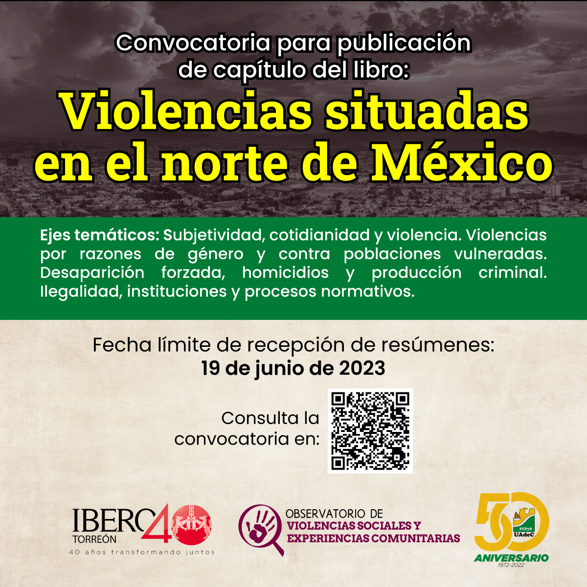 Violencias Situadas En El Norte De México Comecso