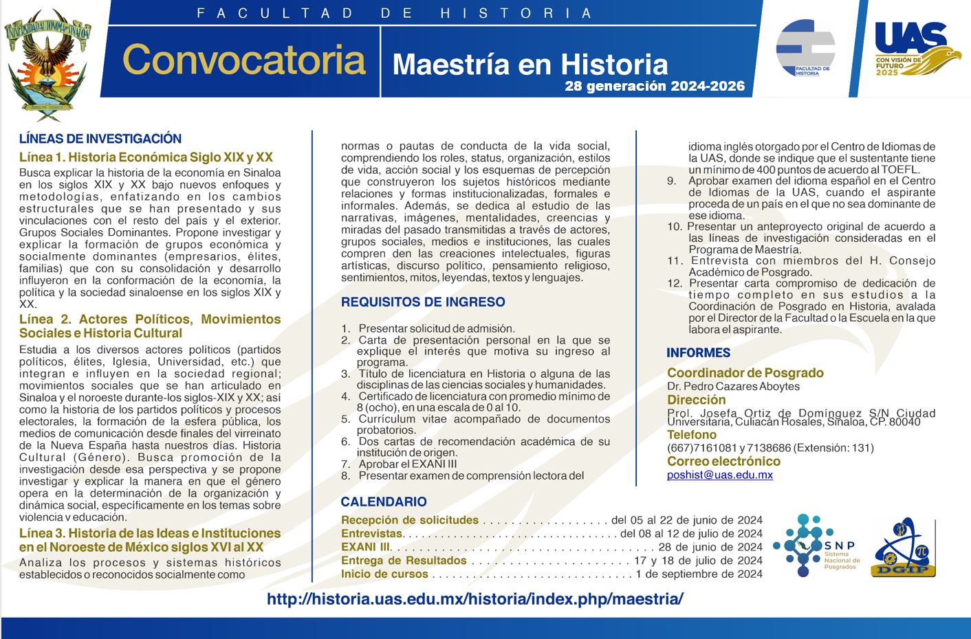 Maestría en Historia - COMECSO
