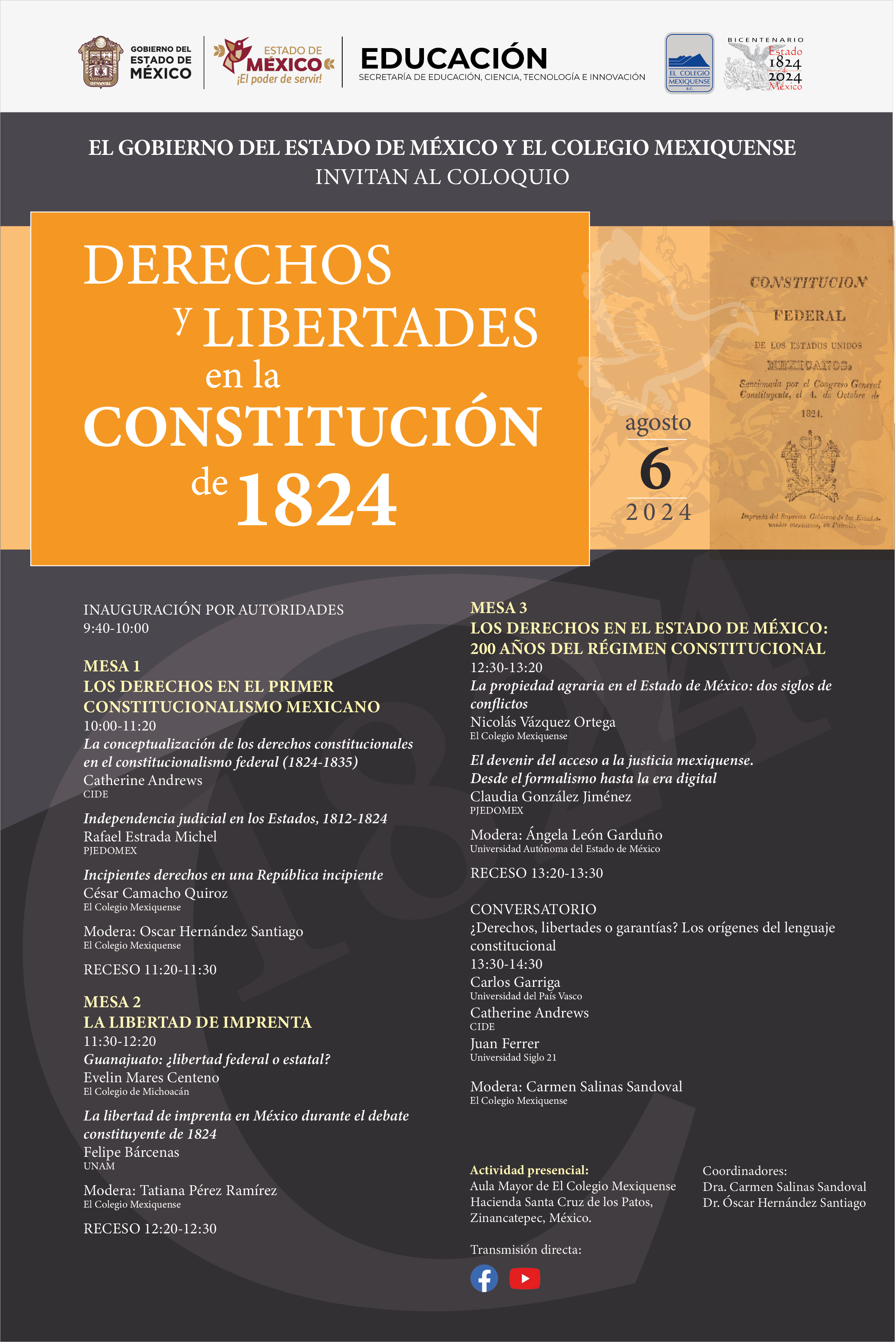 Derechos y Libertades en la Constitución de 1824 - COMECSO